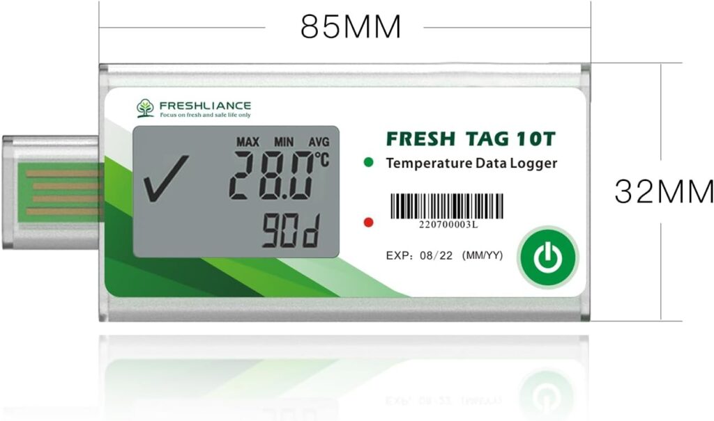 Freshliance LCD Temperature Humidity Data Logger Review - Data Loggers