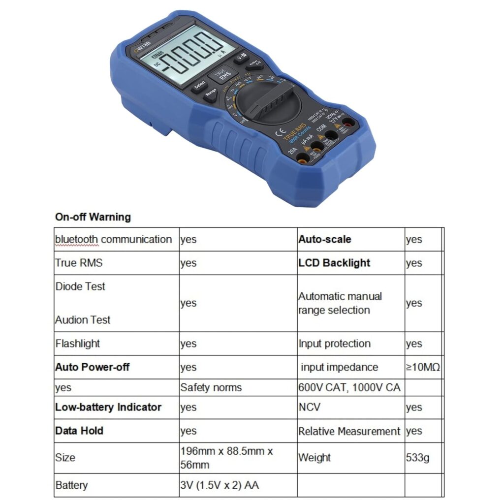 Bluetooth Connected Multimeter Review - Data Loggers