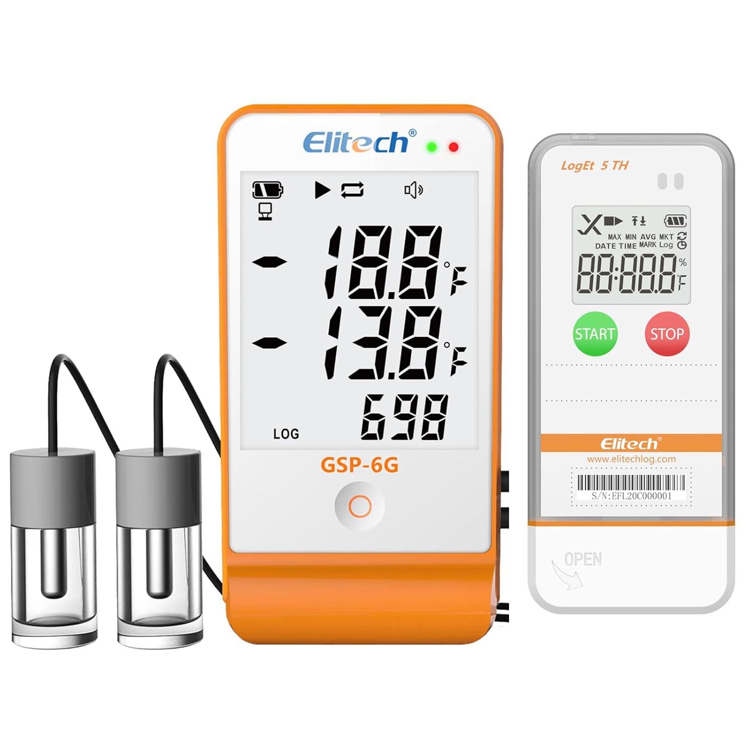 Elitech Pharmacy DDL Temperature Humidity Data Logger GSP-6G-TDE - Data ...